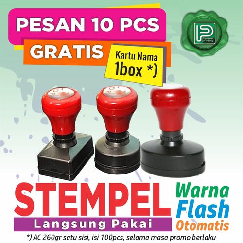 Jual Stempel Flash Otomatis | Gratis Desain | Harga Promo - 2 warna ...