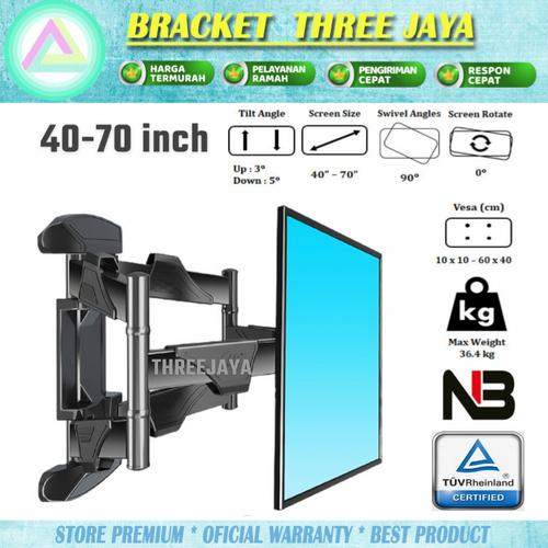 Jual Bracket TV, Brecket LED TV Swivel NB P5 43, 49, 50, 55, 58, 60 ...