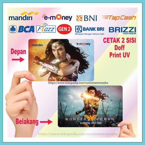 Jual KARTU EMONEY MANDIRI BCA GEN 2 BNI BRI SUPERHERO WONDER WOMAN ...