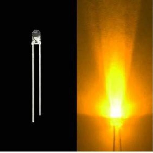 Jual LED 3mm Orange Yellow Superbright Lampu LED Kuning Super Terang 3 ...