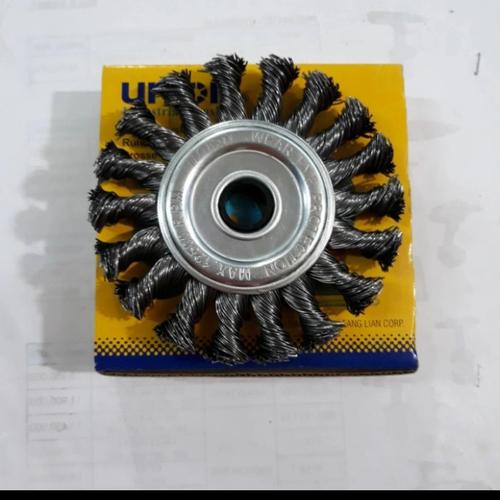 Jual wire brush union kw 40/sikat piring kepang 4 inch - Jakarta Barat ...