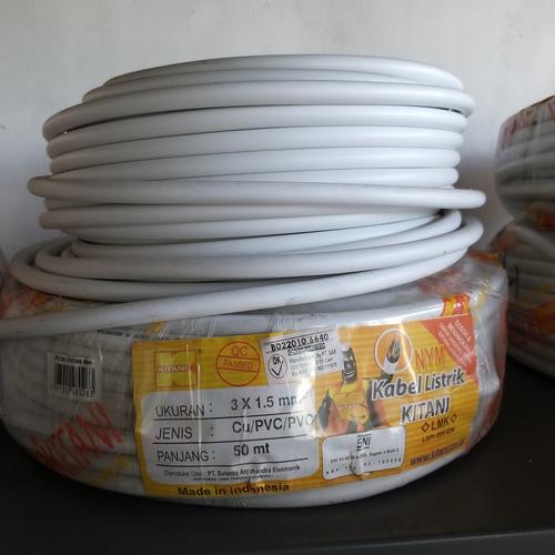Jual kabel listrik kitani nym 3 x 1.5 / 3 x1,5 50 m - Kab. Cilacap ...