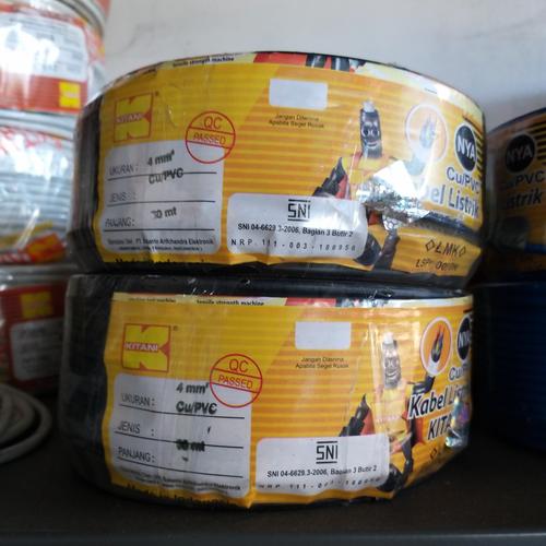 Jual kabel listrik kitani 4 mm2 50 m - Hitam - Kab. Cilacap - Asli ...