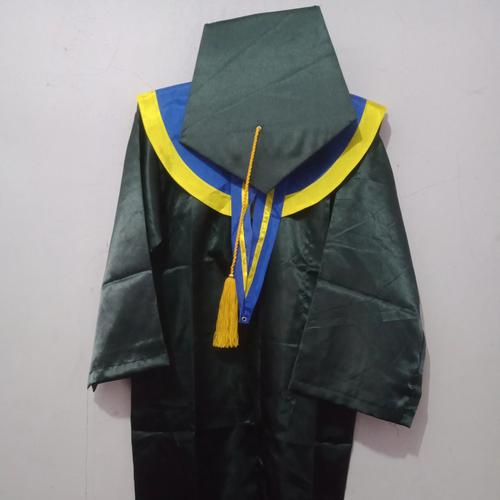Jual Baju Toga Wisuda Dewasa Biru List Kuning - Hitam, S - Jakarta ...