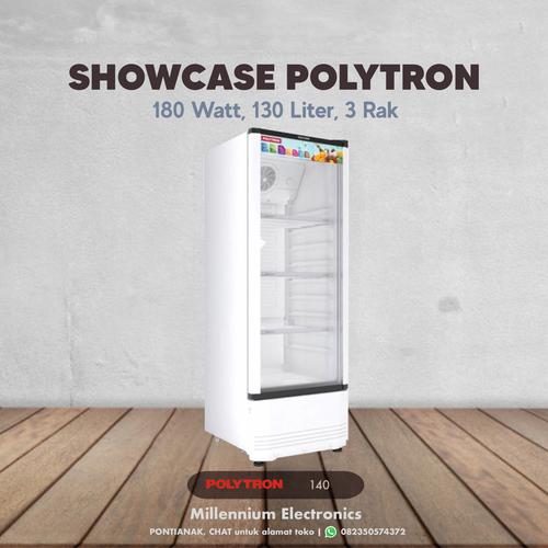 Jual SHOWCASE POLYTRON SCN 140 L 3 RAK DISPLAY COOLER KULKAS SCN140 ...