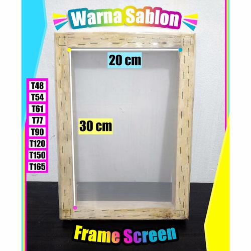 Jual Frame screen sablon 20 x 30 - kayu saja - Jakarta Barat - WARNA ...