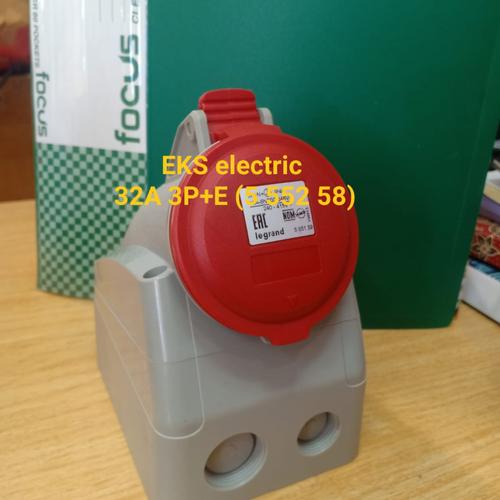 Jual SURFACE MOUNTING SOCKET LEGRAND 32A 4Pin 3P+E (Female) 3phase ...