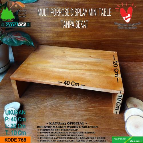Jual Meja stand display tanpa skat (P)40-70cm (L)20cm (T)10cm table ...