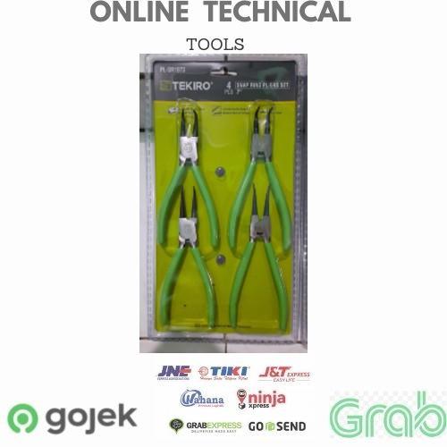 Jual TEKIRO TANG SNAP RING SET 4 PCS 7" / SNAP RING SET / SNAP RING ...