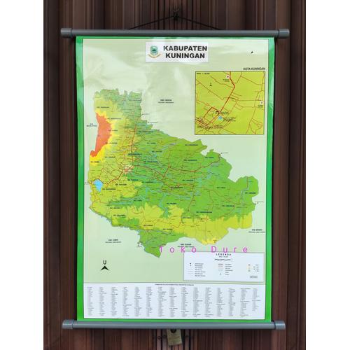 Jual Peta Bingkai Kabupaten Kuningan - Jakarta Barat - Toko Dure ...