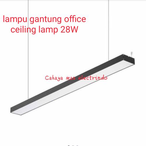Jual LAMPU GANTUNG LED OFFICE CEILING LAMP 28W 36W 48W SUNLED - 6500K ...