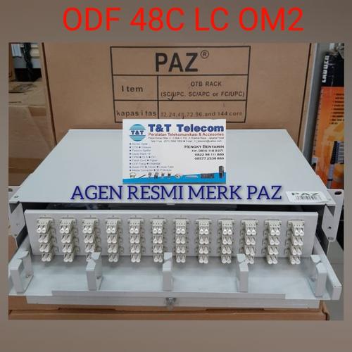 Jual PAZ ODF OTB RACK 24 CORE LC/UPC MULTIMODE OM2 50UM FIBER OPTIK PAS ...