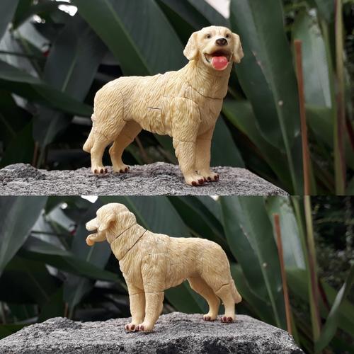 Jual miniatur anjing hewan 4D animal puzzle dog education toy action ...