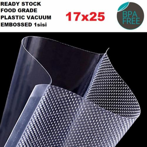 Jual Plastik Vacuum Vacum Bag Emboss 17x25 Plastik Vakum Emboss Food ...