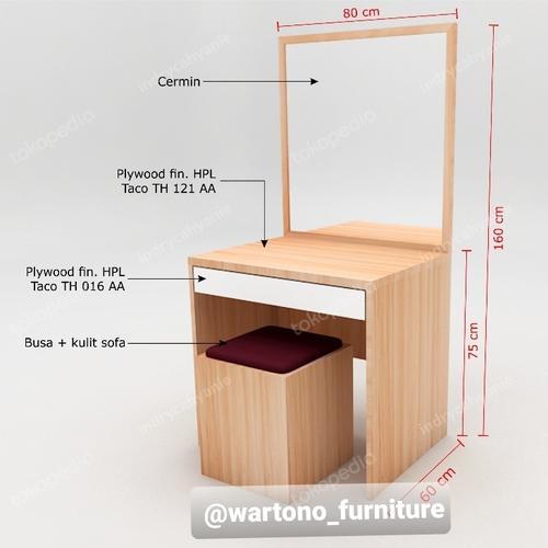 Jual meja rias hpl minimalis modern - Kota Tangerang Selatan ...
