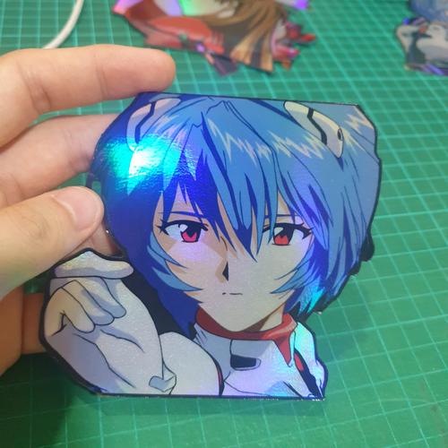 Jual Sticker Hologram Anime Besar - PSH680 - Rei Ayanami - Jakarta ...