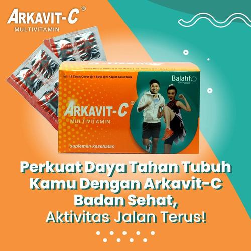 Jual arcavit-C vitamin C arkavit multivitamin suplemen 15 x 6 tablet ...
