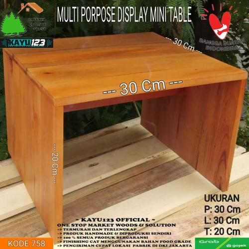 Jual Meja kecil stand display (P) 30-70cm (L)30cm (T)20cm standing ...