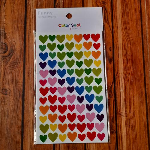 Jual Sticker Reward Hati Bulat Bintang Stiker PER LEMBAR - hati - Kota ...