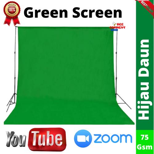 Jual Zoom Background Hijau Daun 75 gsm Green screen - Jakarta Timur ...