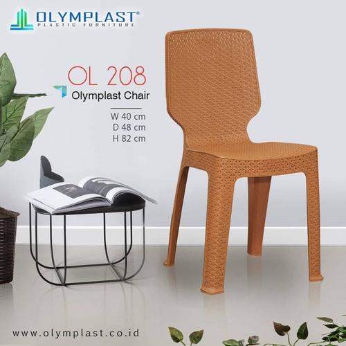 Jual Kursi Makan/Teras Plastik Olymplast OL-208 - Coklat Tua - Kota ...