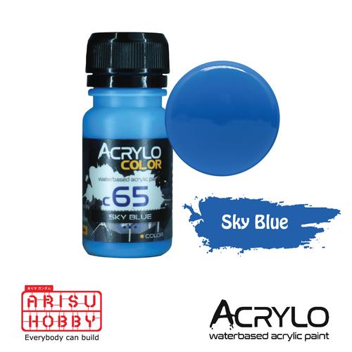 Jual ACRYLO COLOR SKY BLUE C65 Water Based Acrylic Paint Color Cat ...