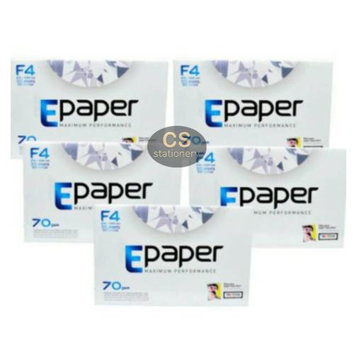 Jual Kertas HVS F4 70gr epaper / E Paper 1 dus khusus gosend grab ...