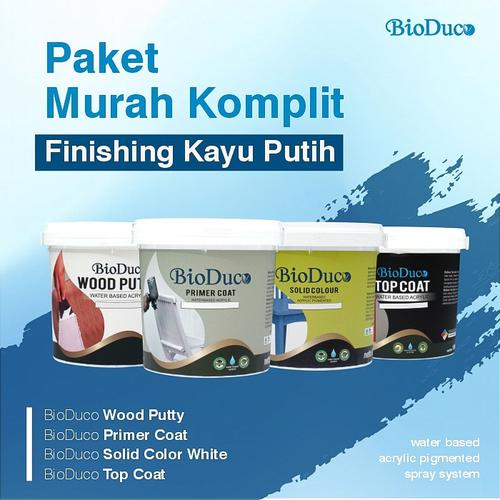 Jual Paket Finishing Cat Kayu Putih Water Based - Bio Duco White Series ...