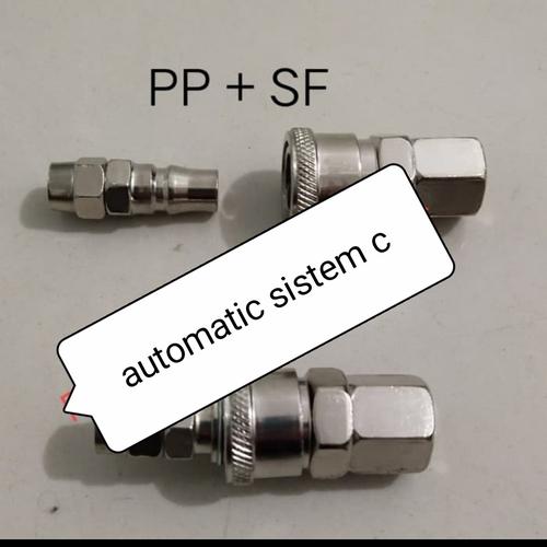 Jual Quick Coupler PP 20 + SF 20 Set EMC Pneumatic - Jakarta Barat ...