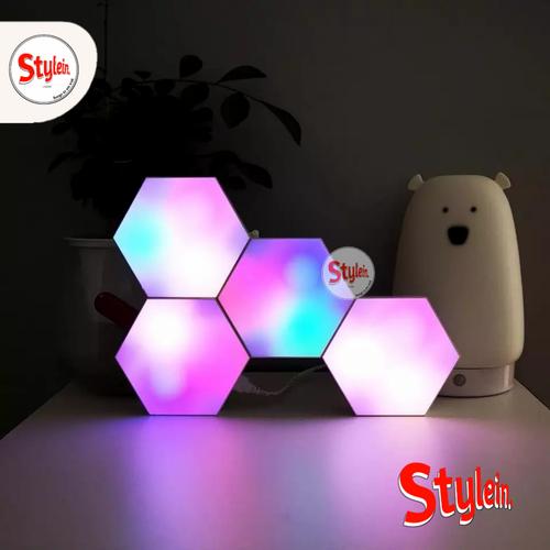 Jual LED Aurora Hexagonal RGB Light Quantum Lampu Dinding Gaming Nano ...