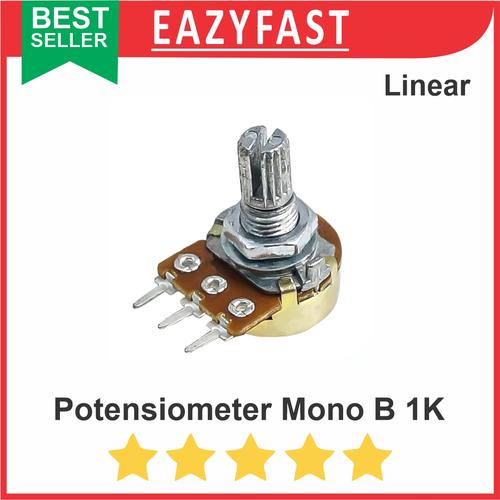 Jual Potensiometer B 1K Mono Linear B1K 1 K Ohm Potensio Potentio Meter ...