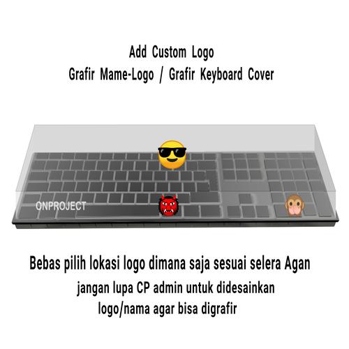Jual Add Grafir Logo atau Nama di Aceylic Keyboard Cover - logo/nama kecil - Kab. Sleman ...