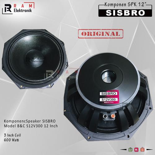 Jual Komponen Spiker Speaker SISBRO Model B&C S 12V300 S12V300 12 Inch ...