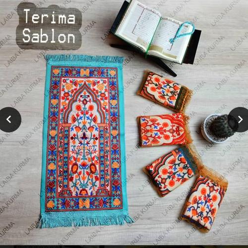 Jual Sajadah Muka Suede Lembut Free Tile dan Kartu Ucapan ukuran 30x60 ...