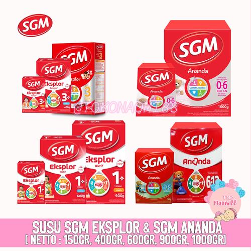 Jual Susu SGM Ananda 0-6Bulan, 6-12Bulan (400g,600g,900g,1000g) - 400g ...