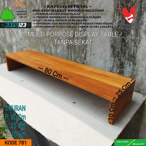 Jual Meja stand display tanpa skat (P)80-120cm (L)25cm (T)10cm ...