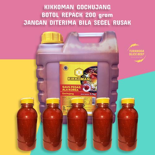 Jual Kikkoman Gochujang Sauce Saus Pedas Korea Botol Repack 200 gram ...