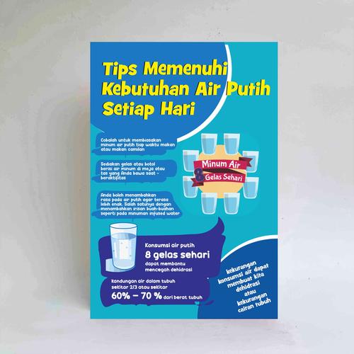 Jual Terbaru, Poster Kesehatan Manfaat Minum Air Putih - Kab. Sleman ...