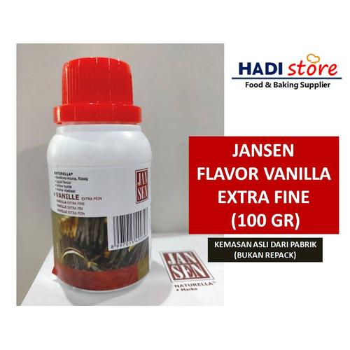 Jual JANSEN VANILLA EXTRACT / VANILI VANILA - KEMASAN ASLI 100 GR ...