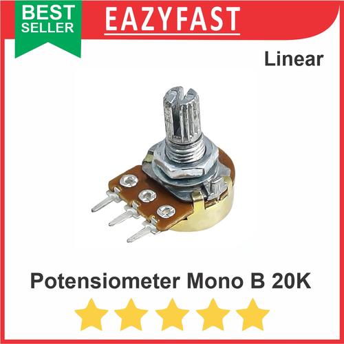Jual Potensiometer B 50K Mono Linear B50K 50 K Ohm Potensio Potentio ...