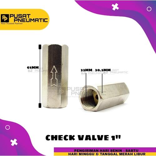 Jual Check valve / one way valve / no return valve 1" - Jakarta Barat ...