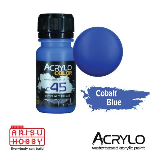 Jual ACRYLO COLOR COBALT BLUE C45 WaterBased Acrylic Paint Color Cat ...