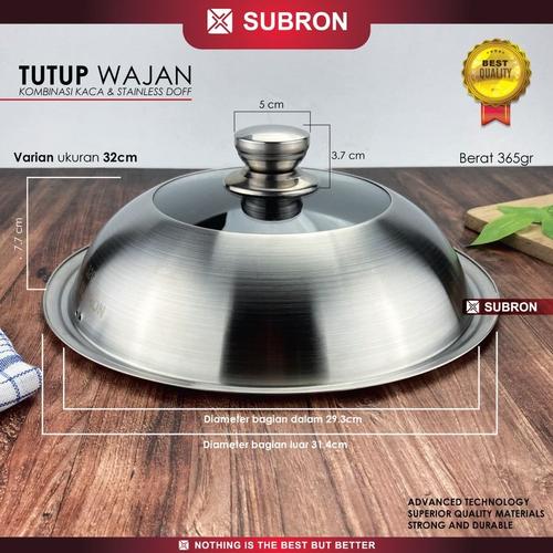 Jual Subron Tutup Wajan Panci Multifungsi Kombinasi Stainless Kaca 32 ...