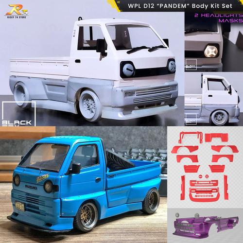 Jual WPL D12 PANDEM Full Set Body Kit Set - RC Drift 3D Print - Putih - Kota Bandung - ricky74 ...