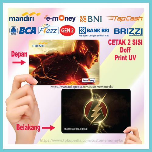 Jual KARTU EMONEY MANDIRI BCA GEN 2 BNI BRI SUPERHERO FLASH PETIR DC ...