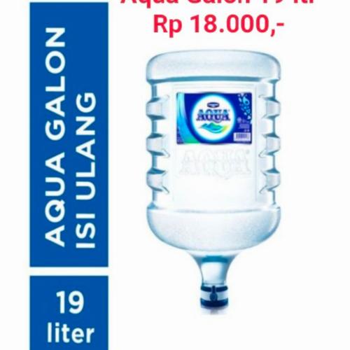 Jual isi galon aqua air minum mineral vit alkaline ph pristine ulang ...