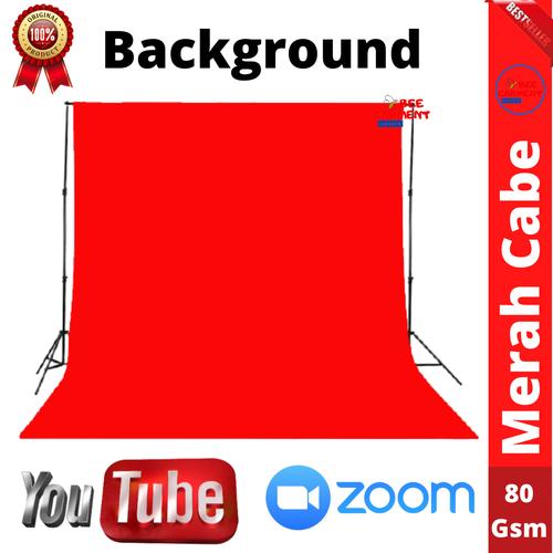 Jual Kain Green Screen Merah Cabe 80gsm kain spunbond background back ...