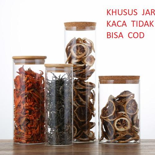 Jual Canister Glass Storage Jar Borosilicate Container Toples Wadah ...