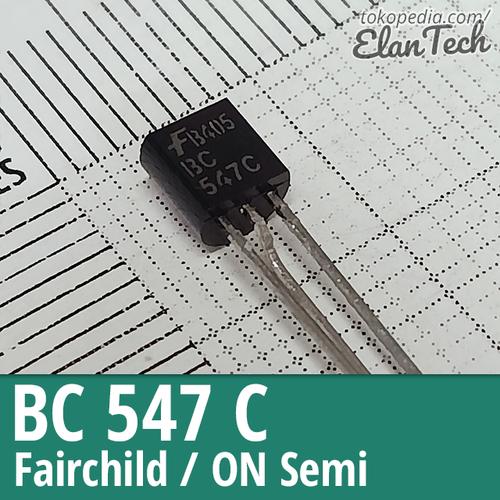 Jual BC547 Original On Semi BC547C BC 547 Bipolar NPN Transistor ElanTech - Jakarta Pusat ...