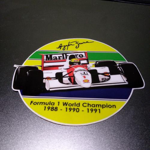 Jual Sticker Ayrton Senna Formula 1 Champion - Kota Bandung - Mas Kibis ...